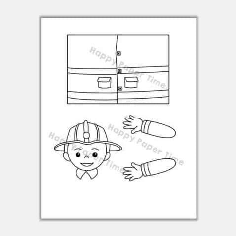 fireman craft printable