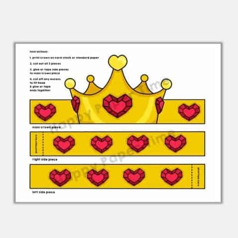 printable princess crown