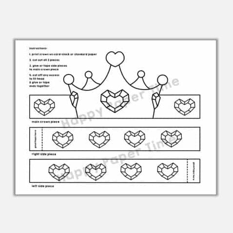 crown template for queen