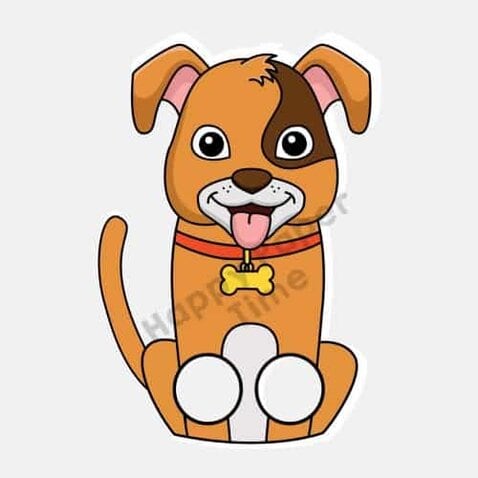 dog puppet printable template