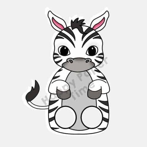 zebra outline printable
