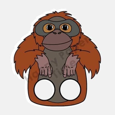 monkey finger puppet template