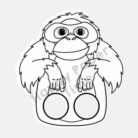 monkey finger puppet pattern