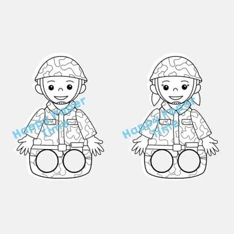 soldier template printable