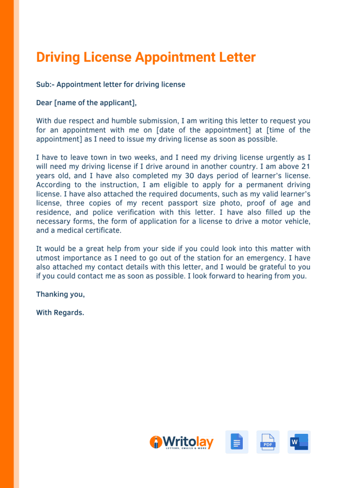 Appointment Letter Details - Infoupdate.org