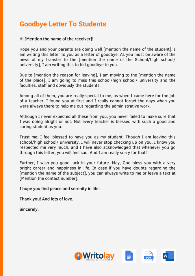 Goodbye Letter To Colleagues: 15 Readymade Templates, 42% OFF