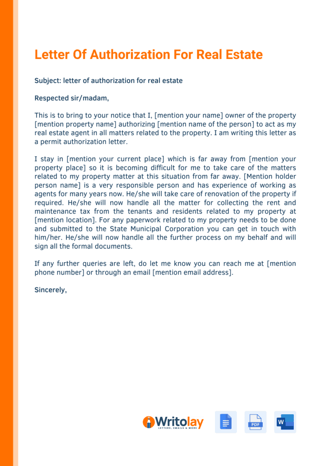 Authorization Letter Of Proxy For Vehicle License Renewal Example ...