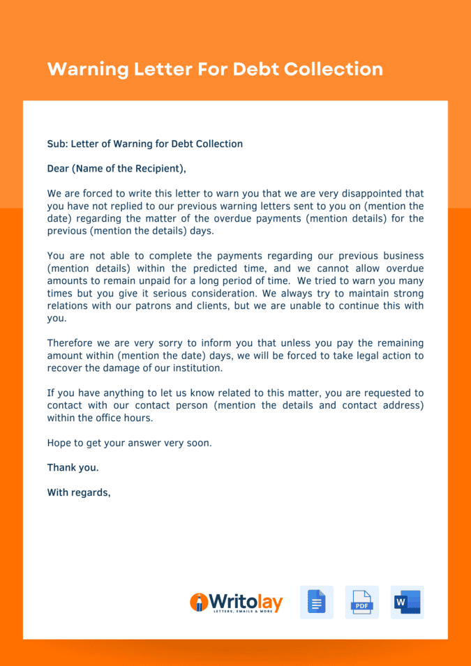 37+ Disciplinary Warning Letter - ArianeElyssa