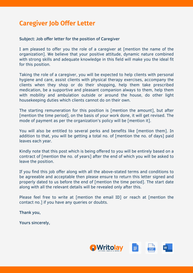 Physician Employment Offer Letter Sleepover Template - Infoupdate.org