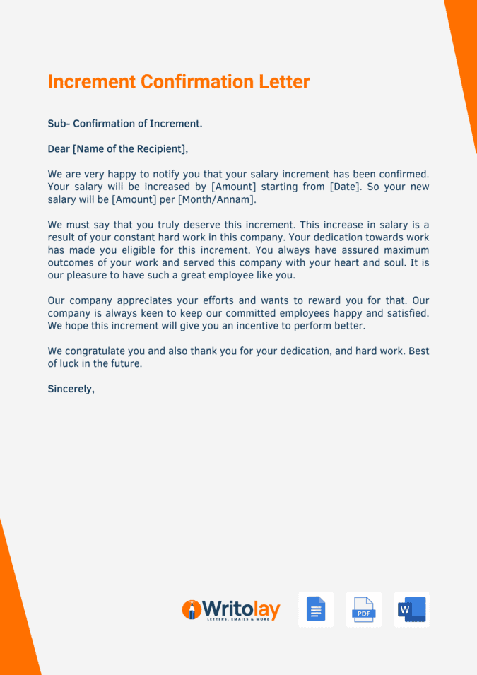 Salary Increase After Probation Period Contract Sle Letter - Infoupdate.org