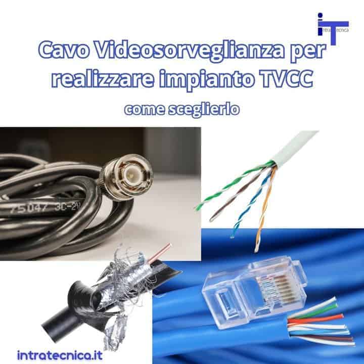 Cavo Videosorveglianza per realizzare impianto TVCC