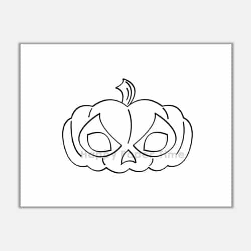 printable halloween mask coloring pages