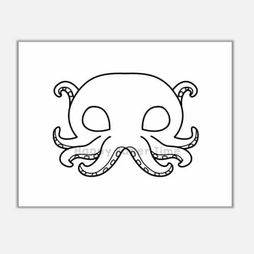 fish mask template printable