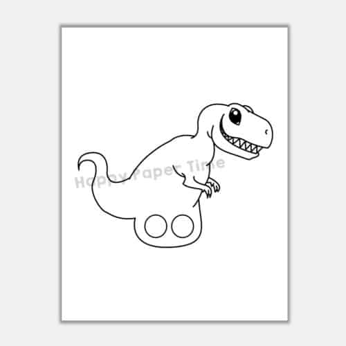 dinosaur puppet craft printable