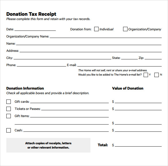 What Is A Charity Tax Receipt - Infoupdate.org