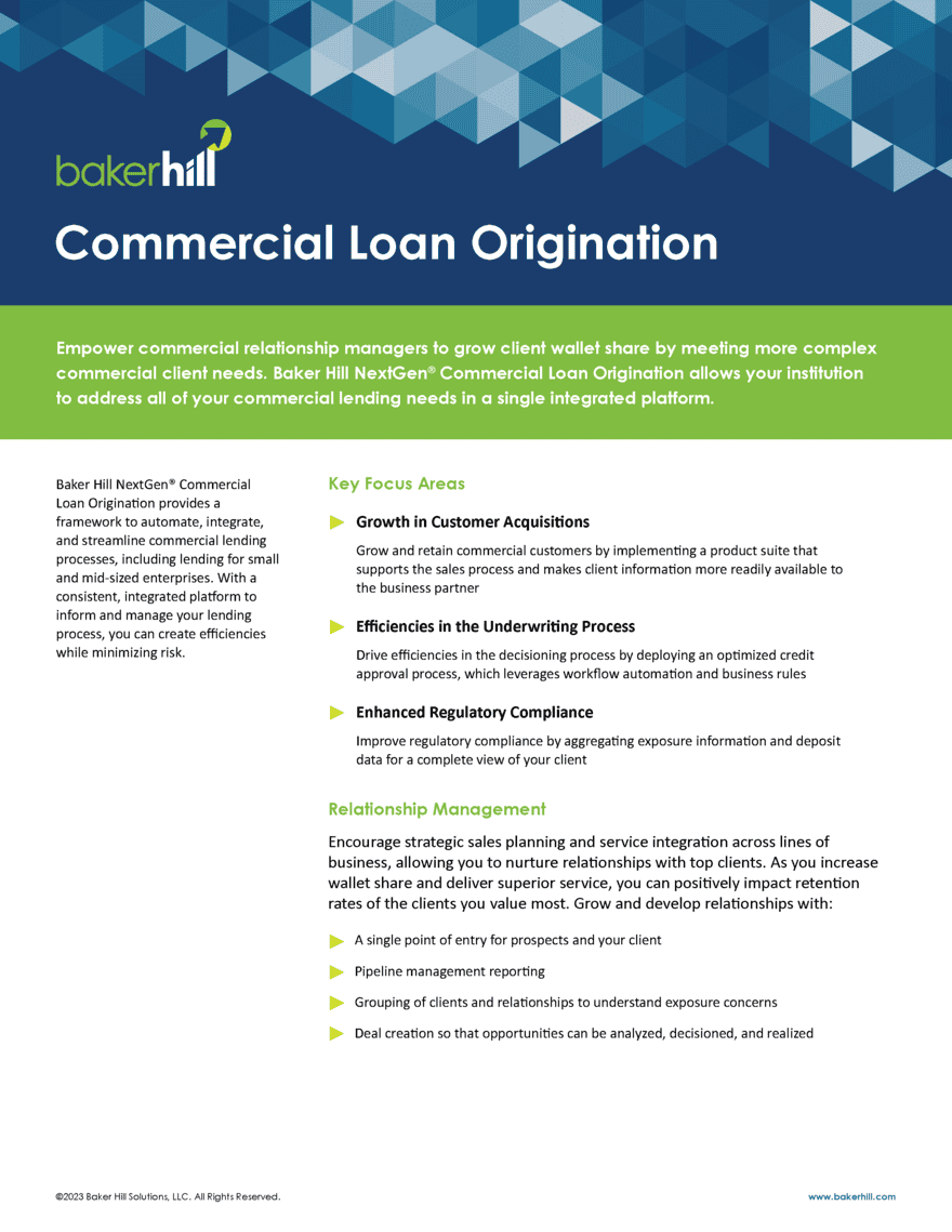 commercial lending process