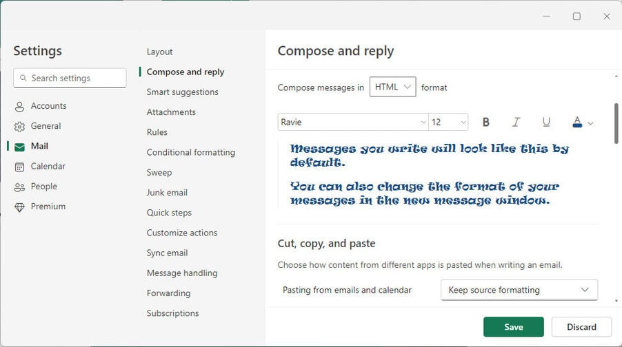 Outlook Default Font How To Change Or Set The Default Font In