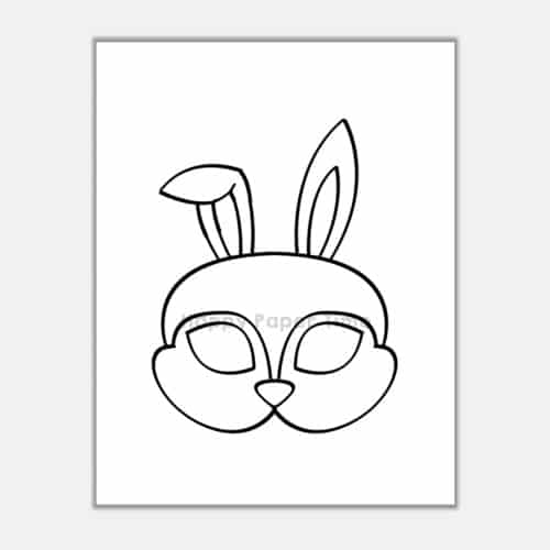 printable rabbit mask
