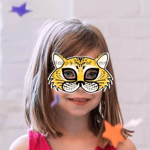 leopard face mask printable