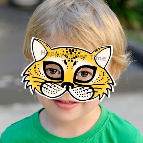 leopard face mask printable