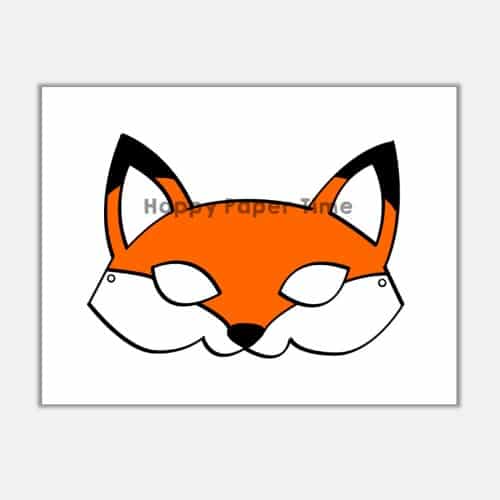 fox template printable