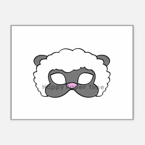 sheep mask template