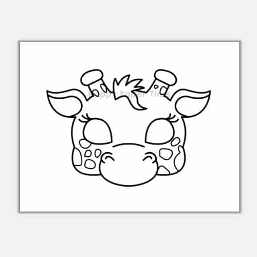 giraffe head template