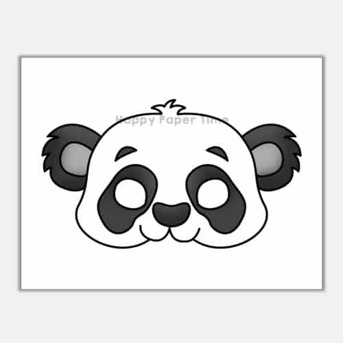 printable panda mask