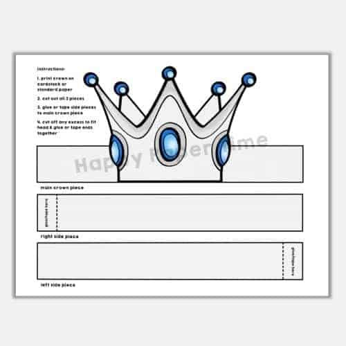 princess crown printable pattern