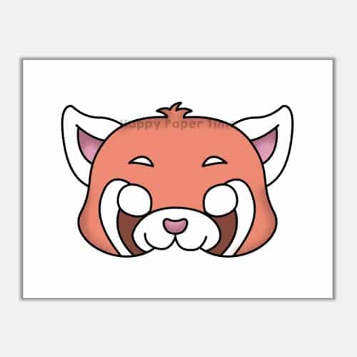 panda mask template