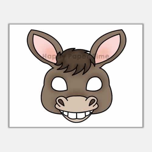 donkey template printable