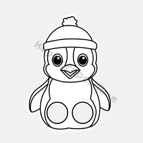 penguin template printable