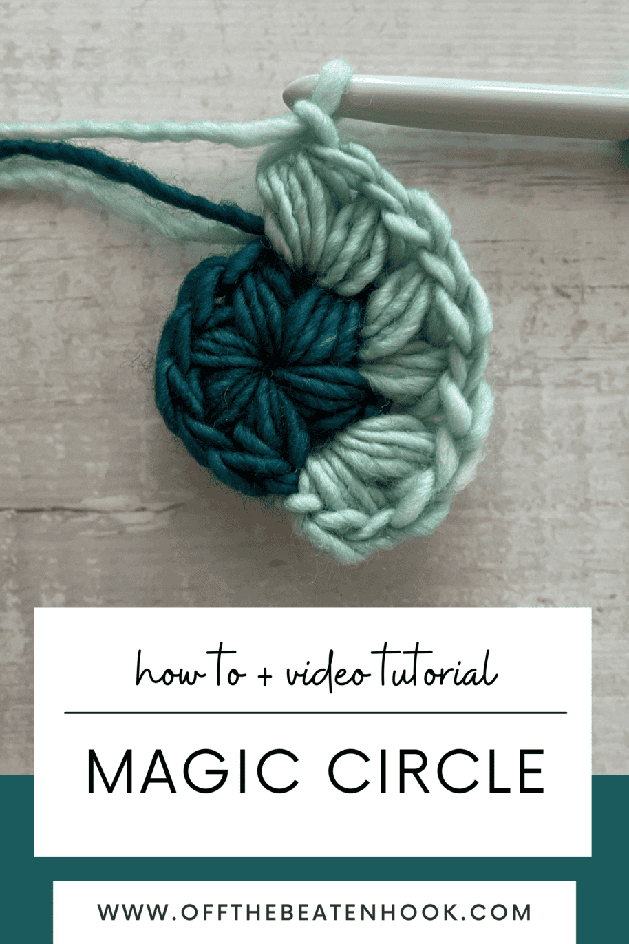 simple magic circle crochet diagram
