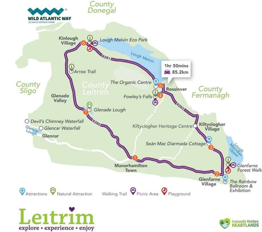 Tourist map of leitrim 60 photos - Morilly.com