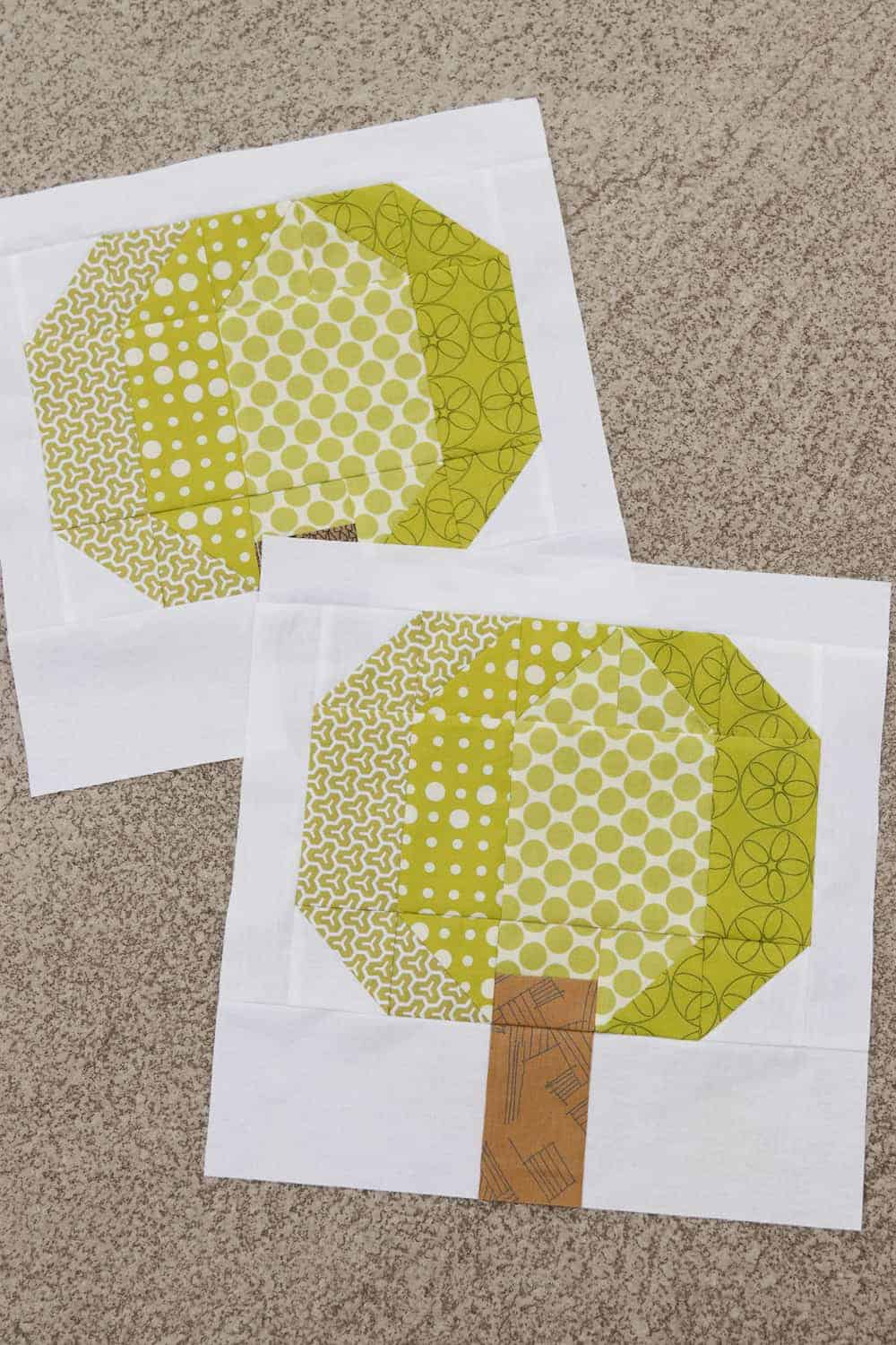 Printable Tree Quilt Block Pattern