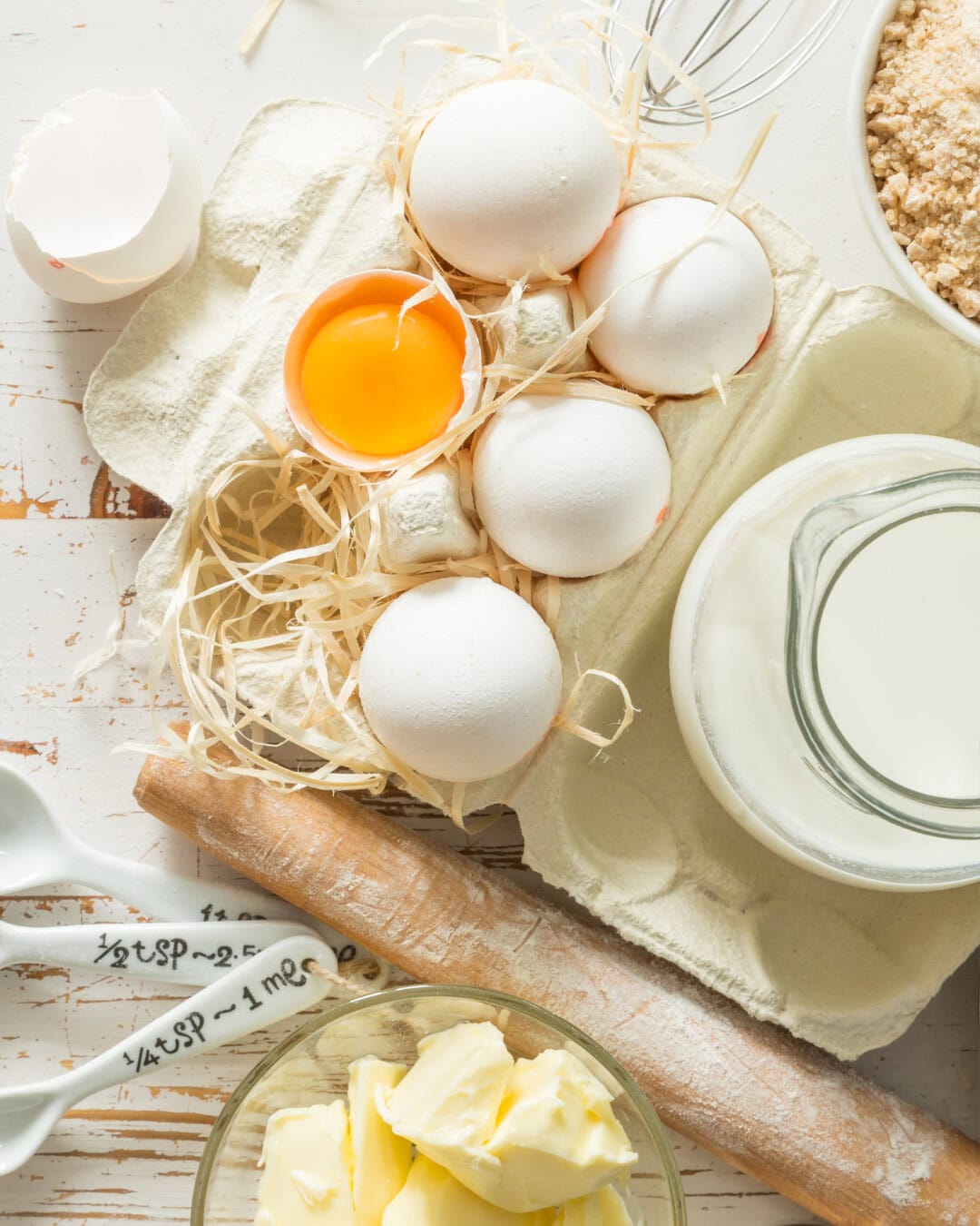 basic ingredients for baking cake