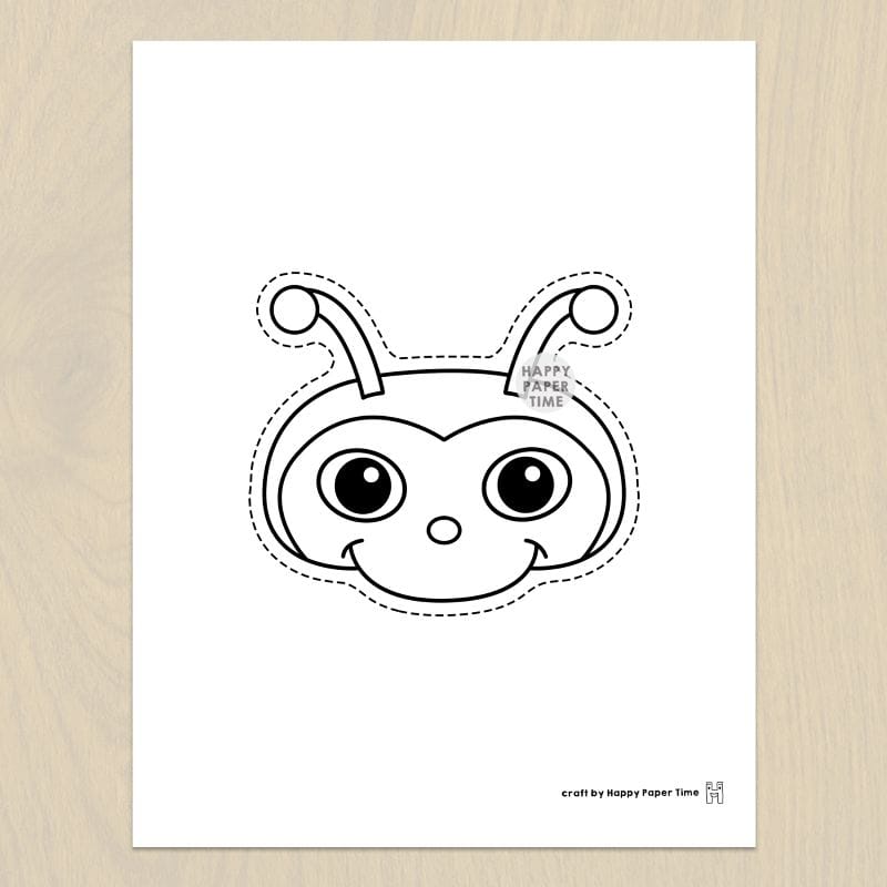 ladybug mask template printable