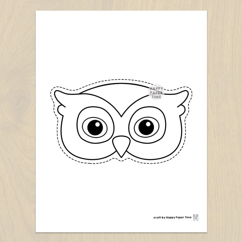 simple owl template printable