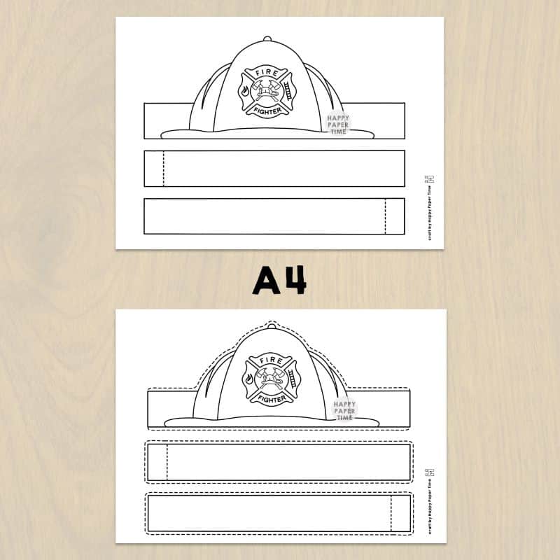 fireman helmet template