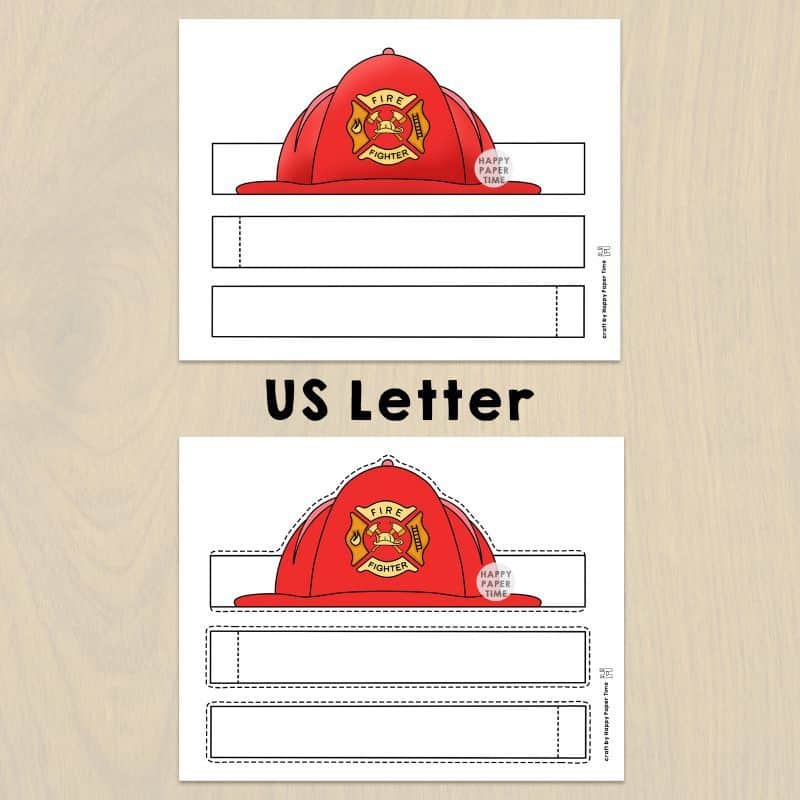 fireman craft printable