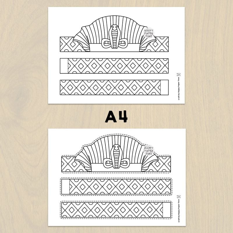 pharaoh hat template