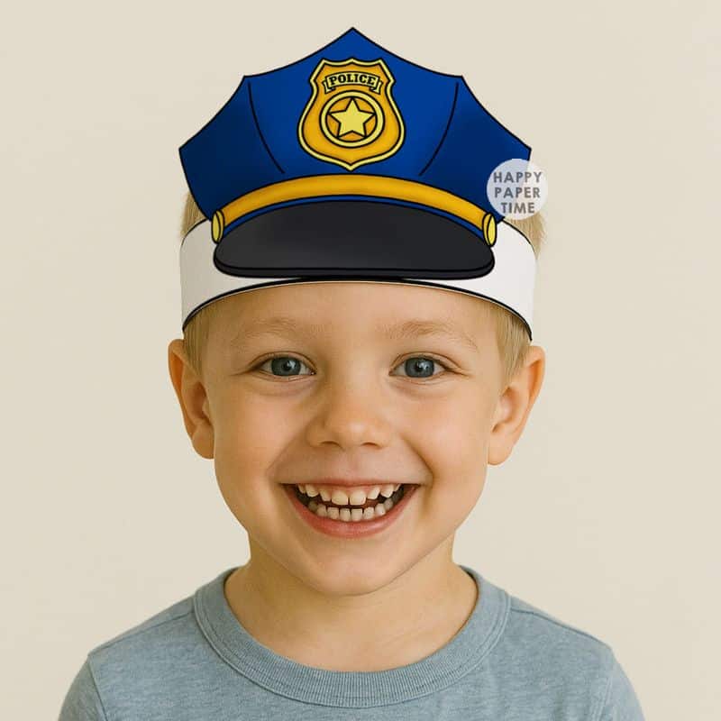 policeman hat craft