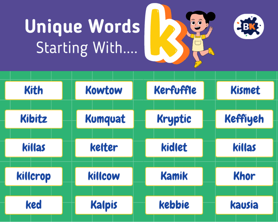 Adjectives Start With K