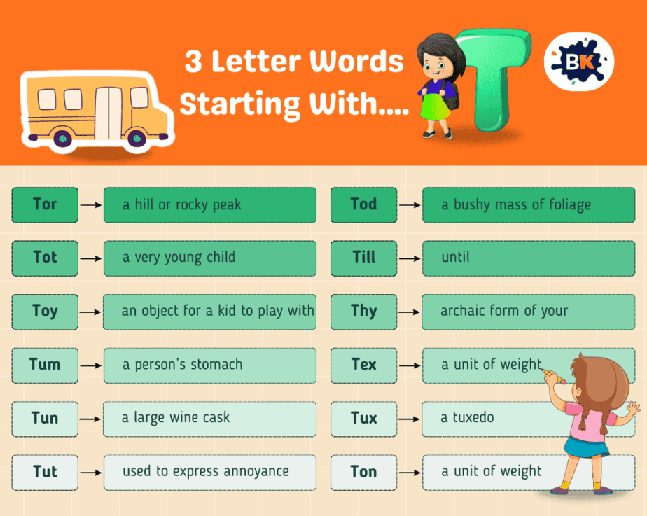 T Words For Kids