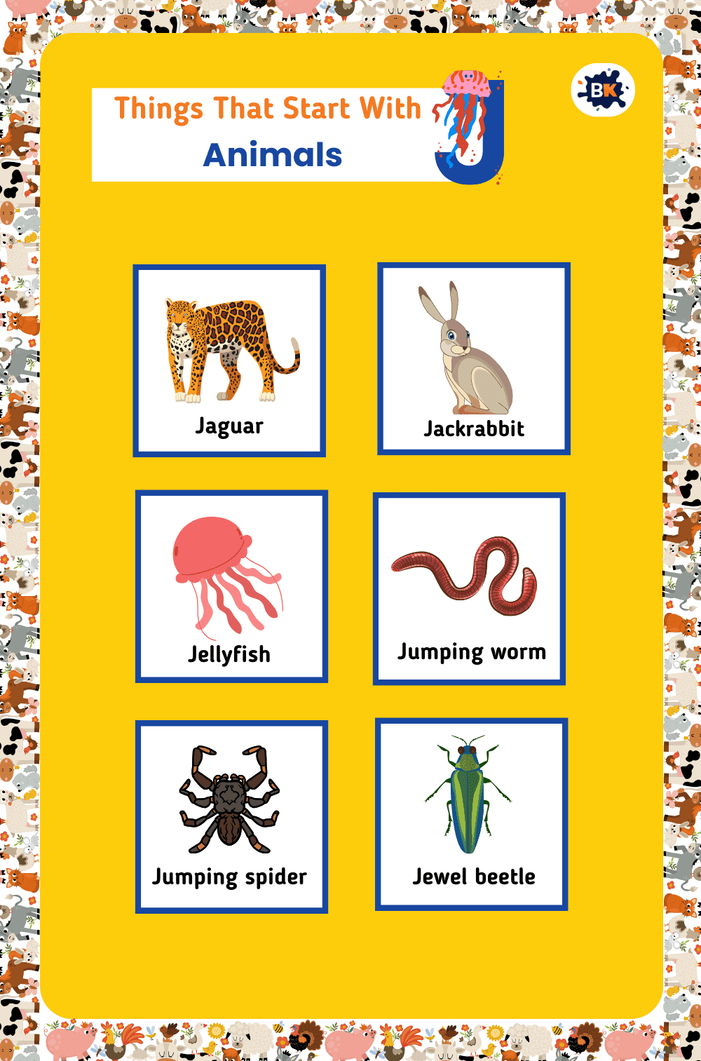 items beginning with j