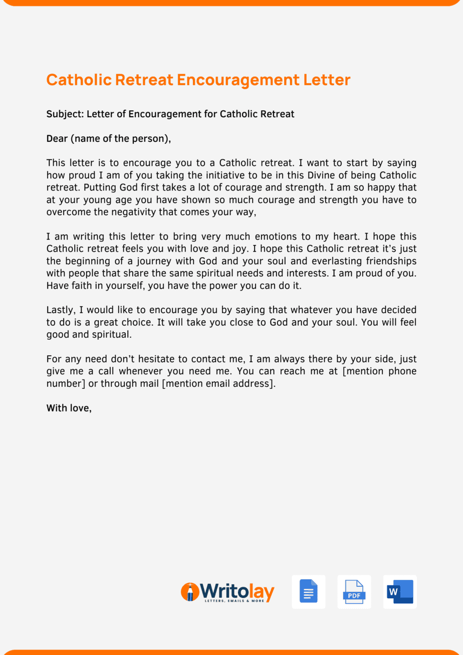 Sample Letter Of Encouragement To A Child Download Printable PDF 