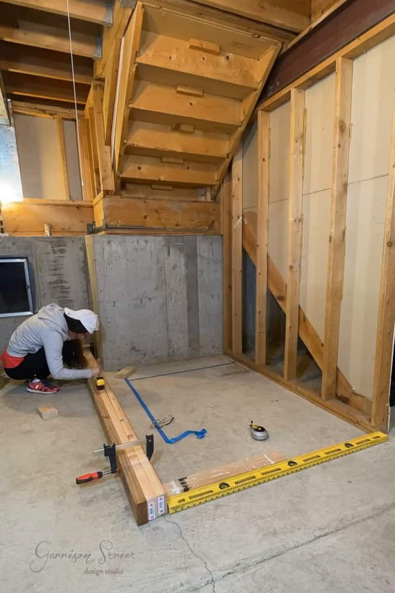 Completed Framing A Basement
