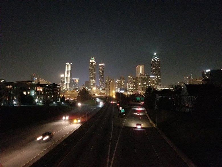 Atlanta Ga Skyline At Night