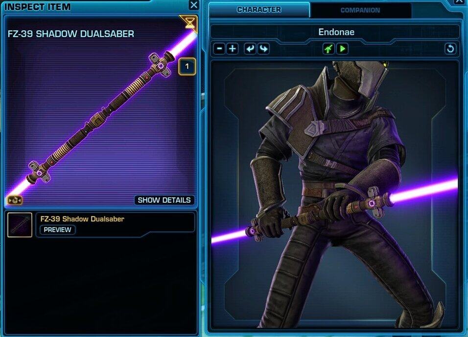 Black Hole Swtor Shadow Armor