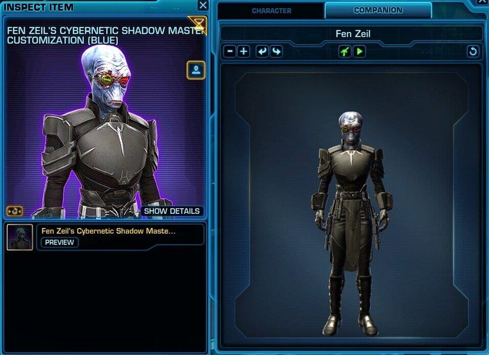 Black Hole Swtor Shadow Armor